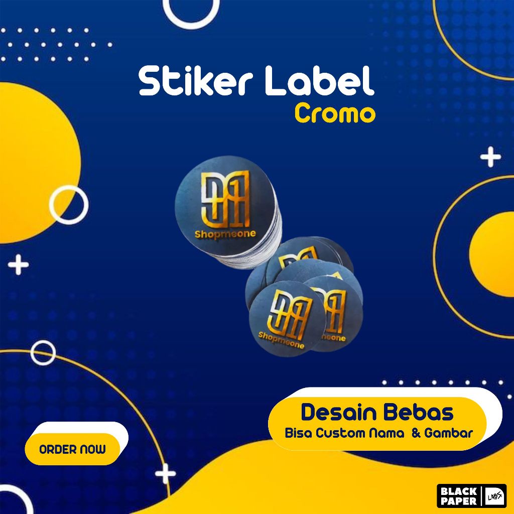 Jual Cetak Stiker Label Makanan Logo Nama Dll bahan Cromo Graftac sudah ...