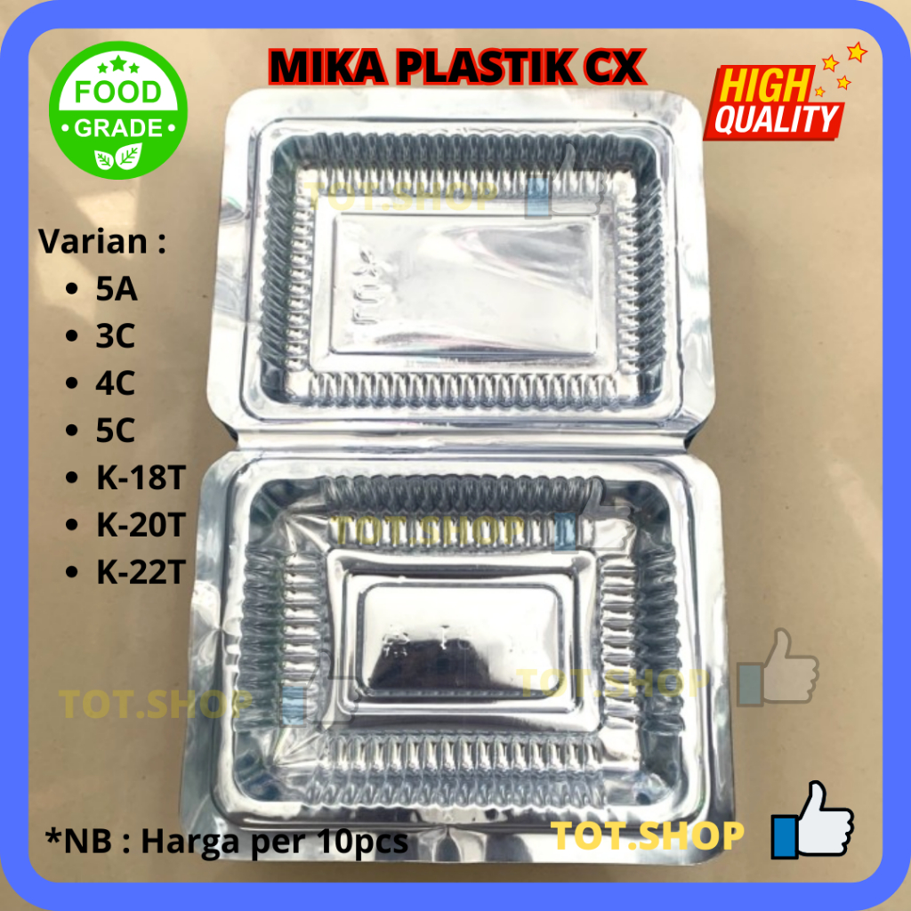 Jual [10-PCS] MIKA CX / MIKA BULAT / MIKA LUX / MIKA MMP / MIKA TAHU / Mika Plastik Mika Bening ...