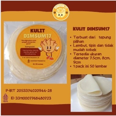 Jual Kulit Dimsum Pangsit Siomay Gyoza Bulat Halal dan Lentur, Ukuran ...