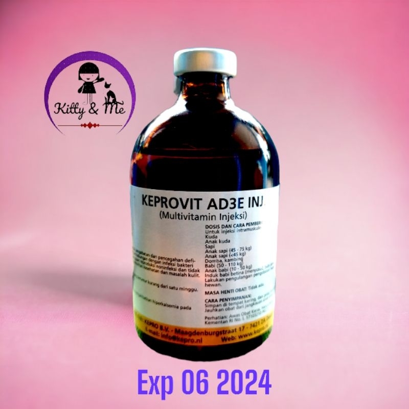 Jual KEPROVIT AD3E INJ 100ML - Vitamin ADE Konsentrasi Tinggi Untuk ...