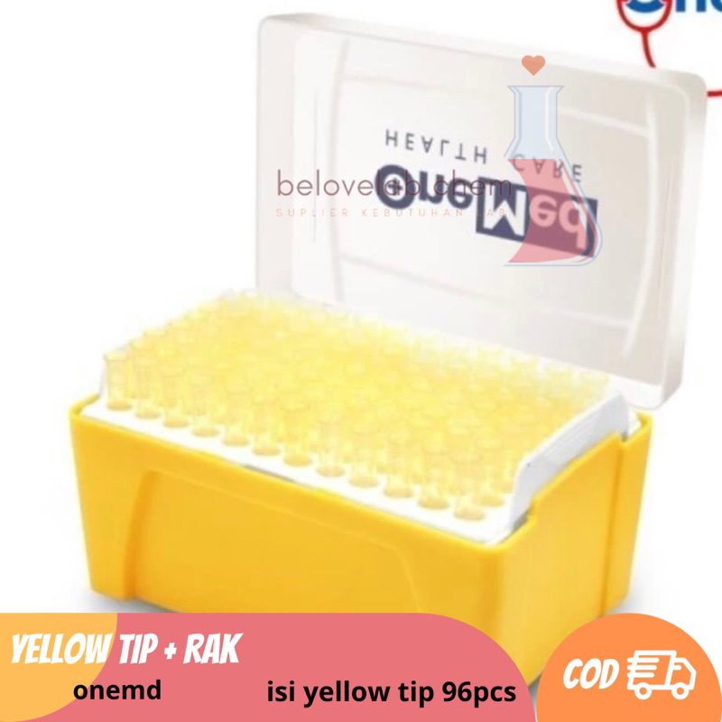 Jual Yellow tip isi 96pcs Free Rack | Shopee Indonesia