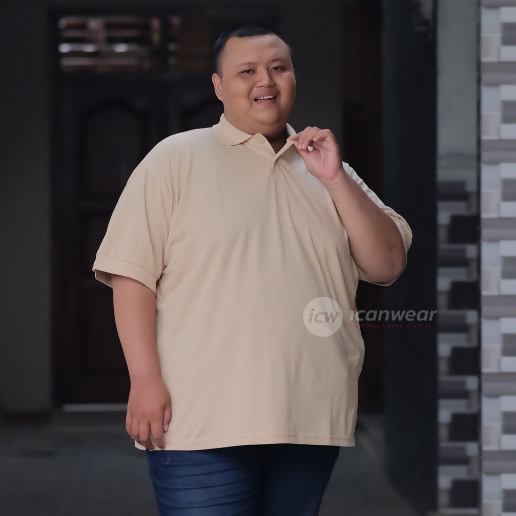 Jual ICW Polo Shirt Big Size Kaos Krah XXXL Jumbo Pique Premium LD 130 ...