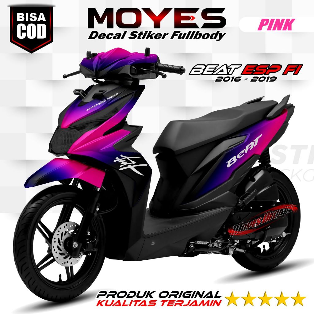 Jual Decal Stiker Variasi Fullbody Honda Beat ESP F1 Design Motiv 2 ...