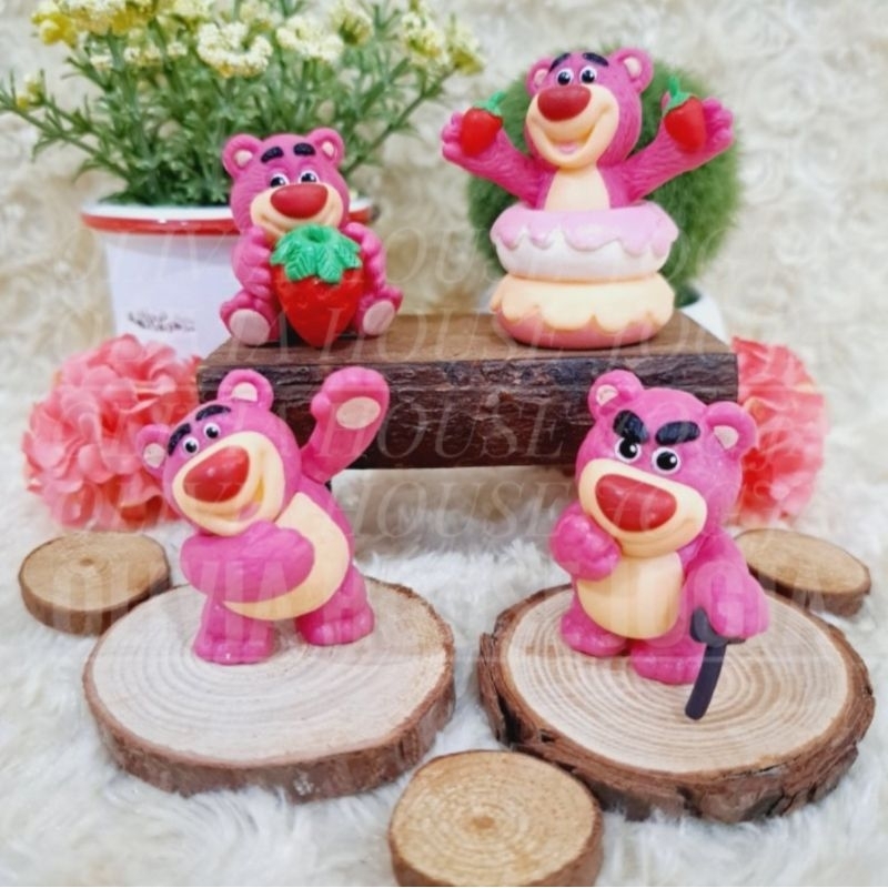 Jual Action Figure Lotso Pink Set 4in1 Cake Topper Figurin Mainan Anak ...