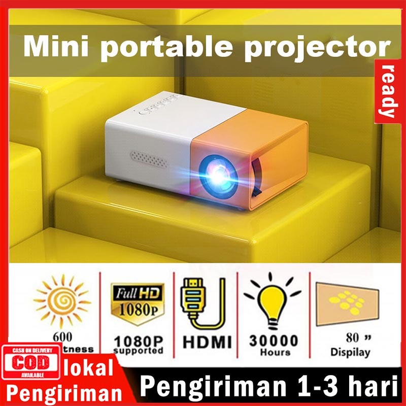 Jual Proyektor Mini YG 300 Proyektor LED YG-300 320x240 Pixel Portable Mini Projector YG300 ...