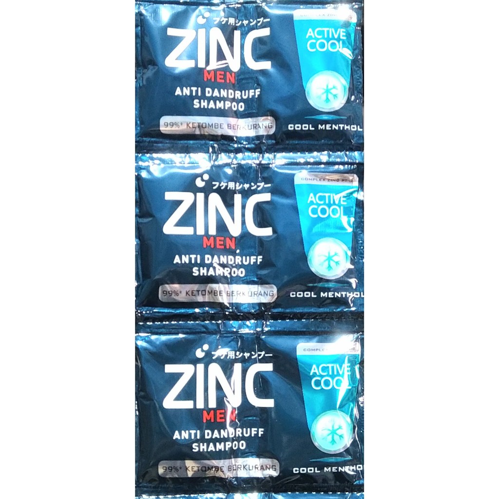 Jual SAMPO ZINC SACHET / 1 RENCENG ISI 12 / 10ML | Shopee Indonesia
