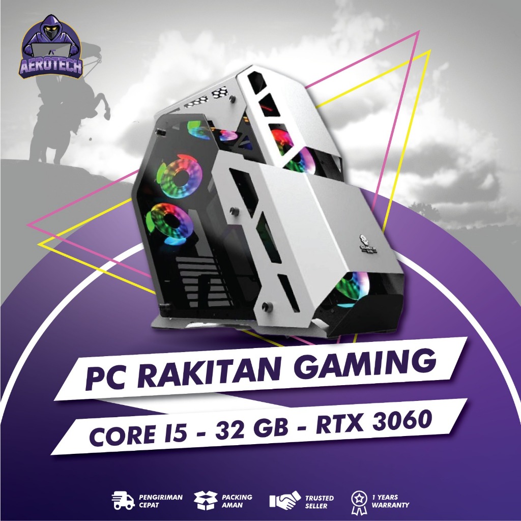 Jual PC RAKITAN GAMING i5 10400f | RAM 32 GB | VGA RTX 3060 12 GB | SSD 256 GB | HDD 500 GB ...