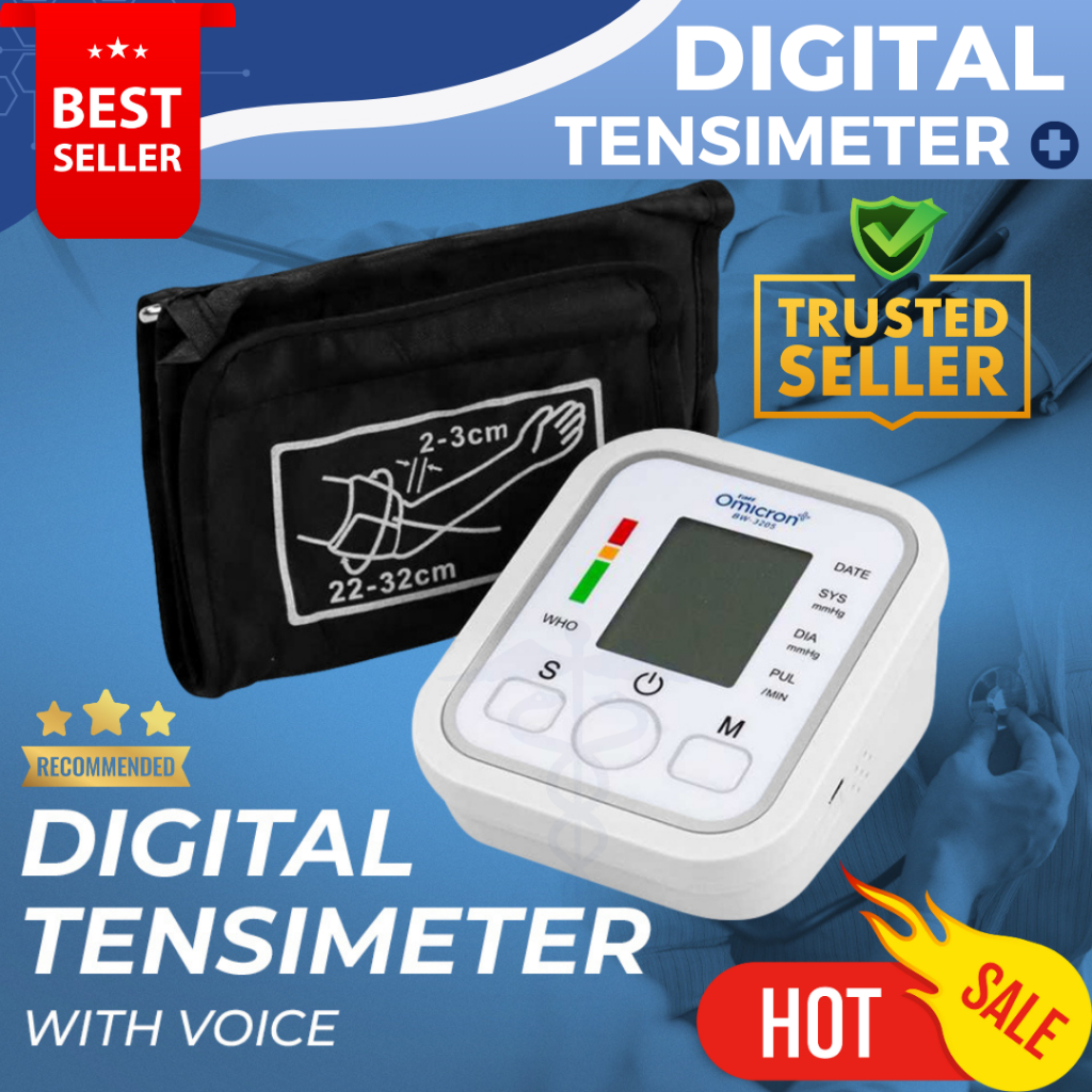 Jual Tensimeter Digital Tensi Digital Alat Ukur Pengukur Tekanan Darah ...