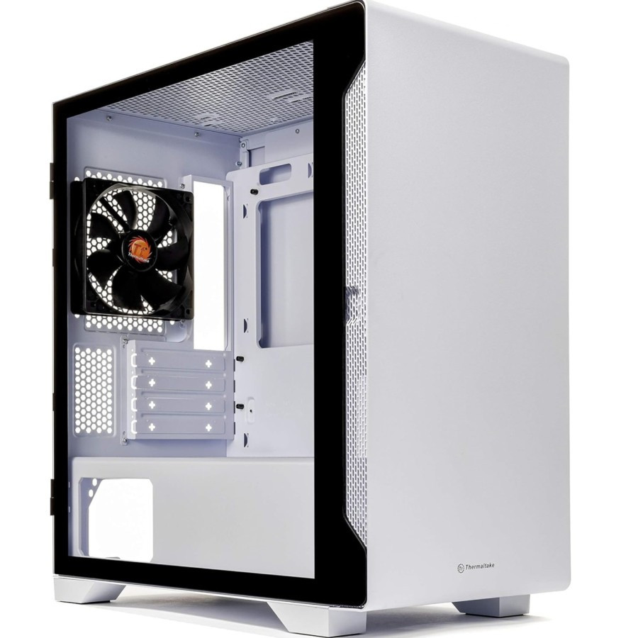 Jual THERMALTAKE S100 TG SNOW MICRO ATX PC CASE CASING GAMING CHASSIS ...