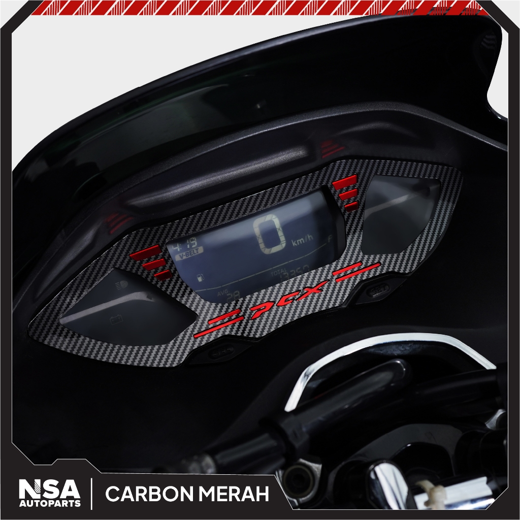 Jual GARNISH SPEEDOMETER PCX 160 VARIASI BAHAN AKRILIK CARBON KEVLAR ...