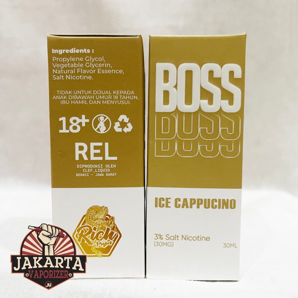 Jual [SALT] BOSS ICE CAPPUCINO SALTNIC 30ML 30MG BY RICH PROJECT ...