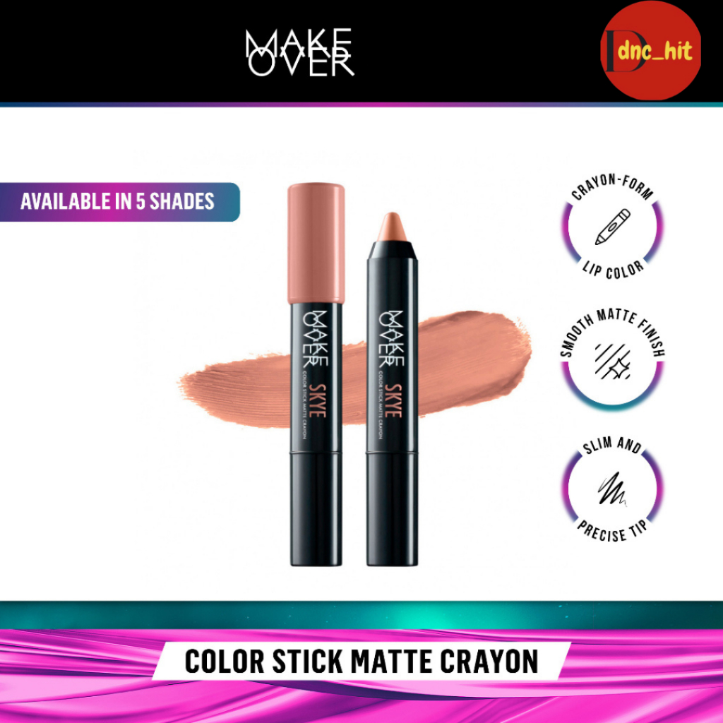 Jual MAKE OVER Color Stick Matte Crayon / Make Over Lipstik-Lipstick ...