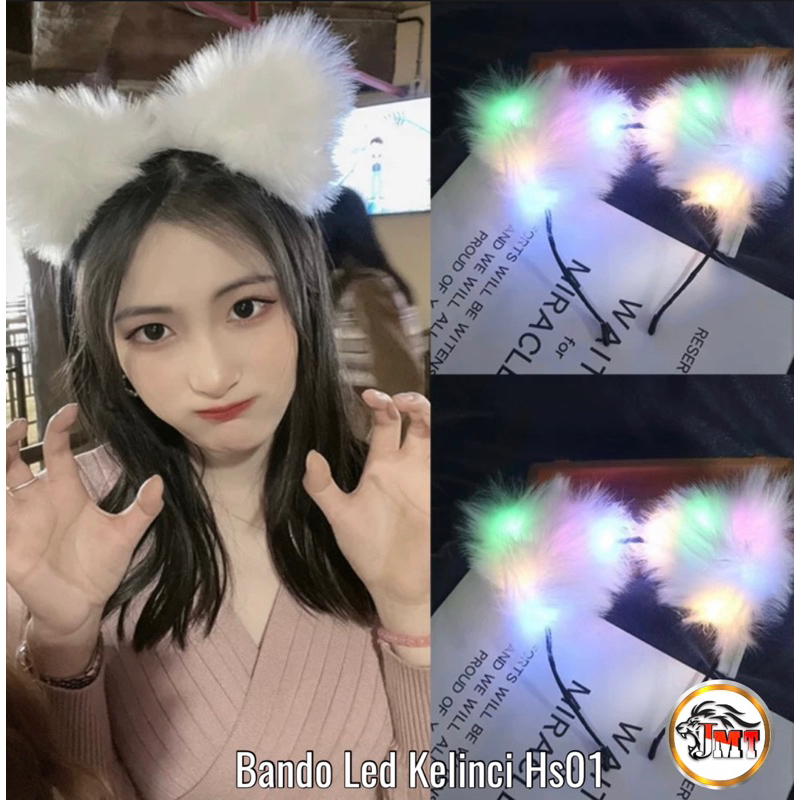 Jual Bando Led Bandana Kelinci Rambut Hiasan Kepala Karakter Led ...