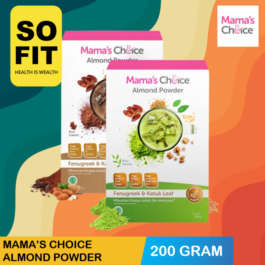 Jual Mama's Choice Almond Milk Powder 200gr - Mama Choice Asi Booster - Pelancar Asi - SOFIT ...