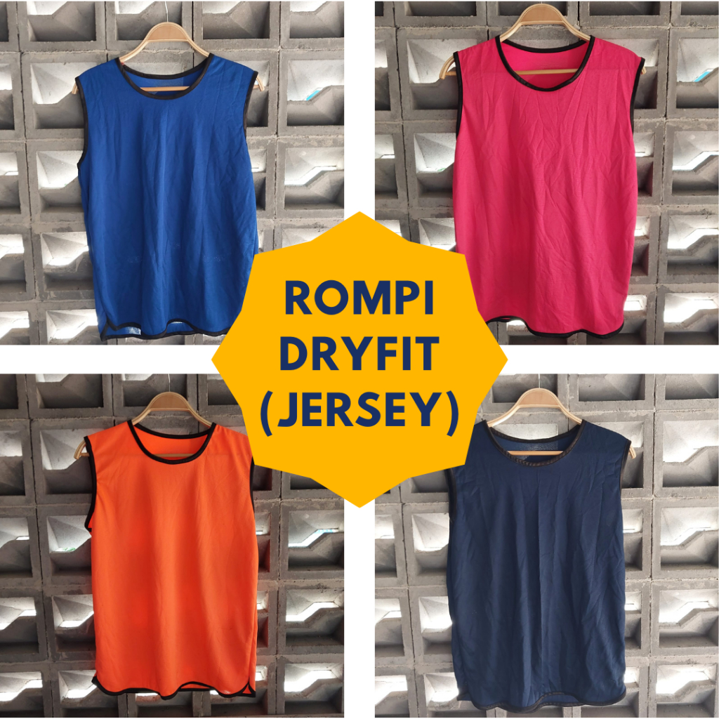 Jual ROMPI JERSEY / ROMPI DRYFIT / JERSEY DRYFIT / ROMPI LATIHAN BAHAN ...