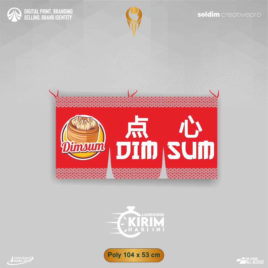 Jual SPANDUK BANNER KAIN DIMSUM LANGSUNG KIRIM - SOLDIMPRO | Shopee ...