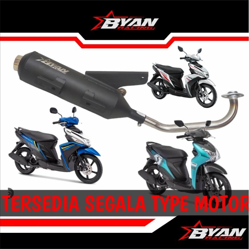 Jual Knalpot COPY CMS MIO M3 Z S Byan Racing | Shopee Indonesia
