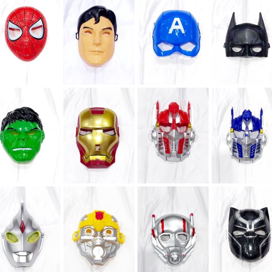 Jual Harga Murah Topeng Anak Topeng Karakter Superhero Batman Ironman ...
