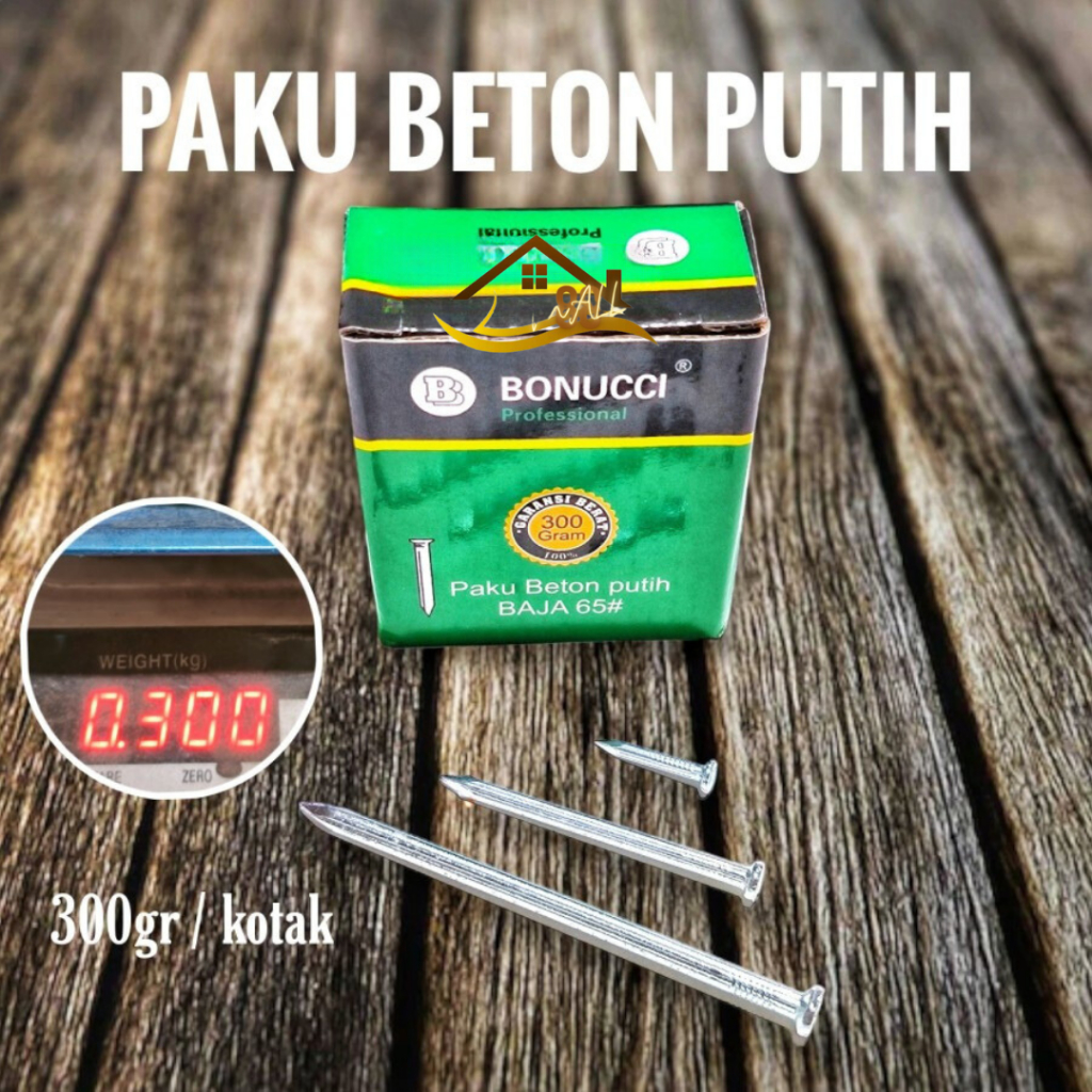 Jual Paku Beton Putih Paku Cor 300 Gram | Shopee Indonesia