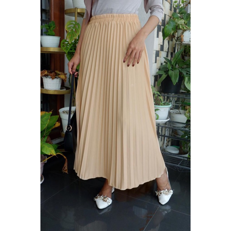 Jual PLISKET skirt by ZALFA outfit / rok wanita murah / rok plisket / rok harian | Shopee Indonesia