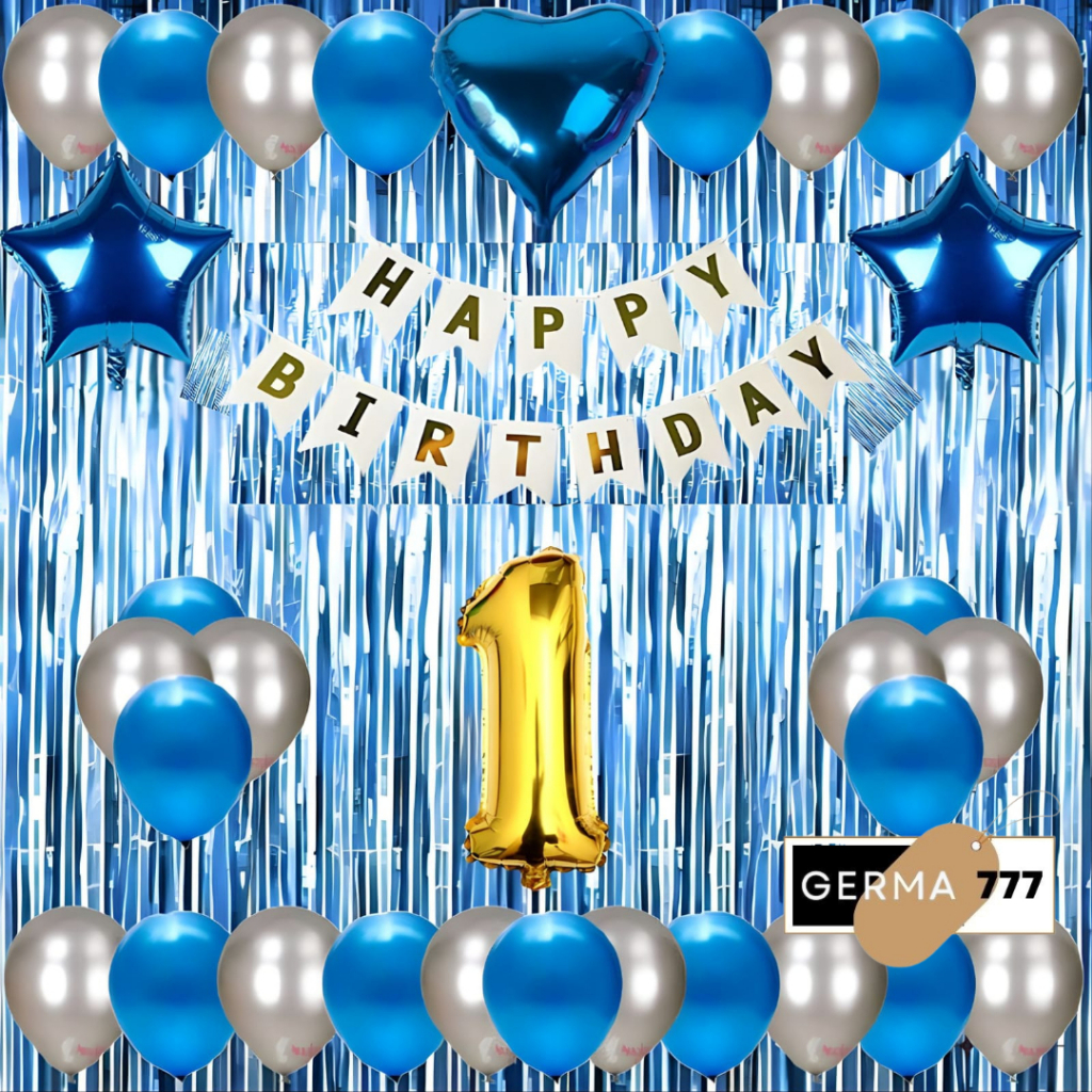 Jual Paket Dekor Pesta Ulang Tahun Anak Balon Silver Dekorasi Banner ...