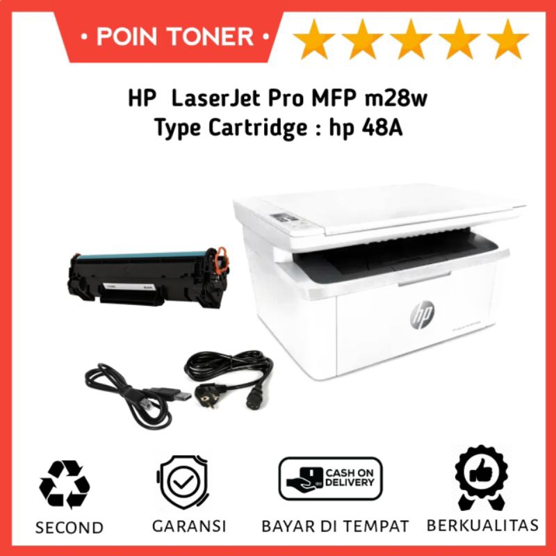 Jual Printer HP LaserJet Pro MFP M28W Monochrome Wireless Murah berkualitas | Shopee Indonesia
