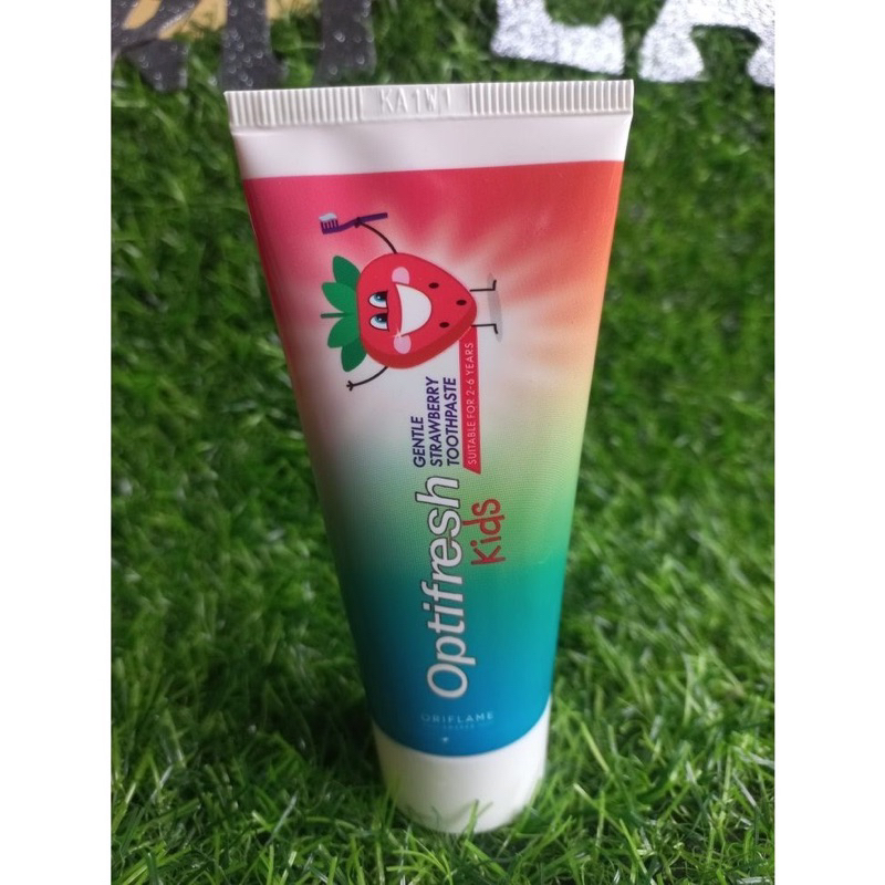 Jual optifresh kids strawberry toothpaste oriflame | Shopee Indonesia