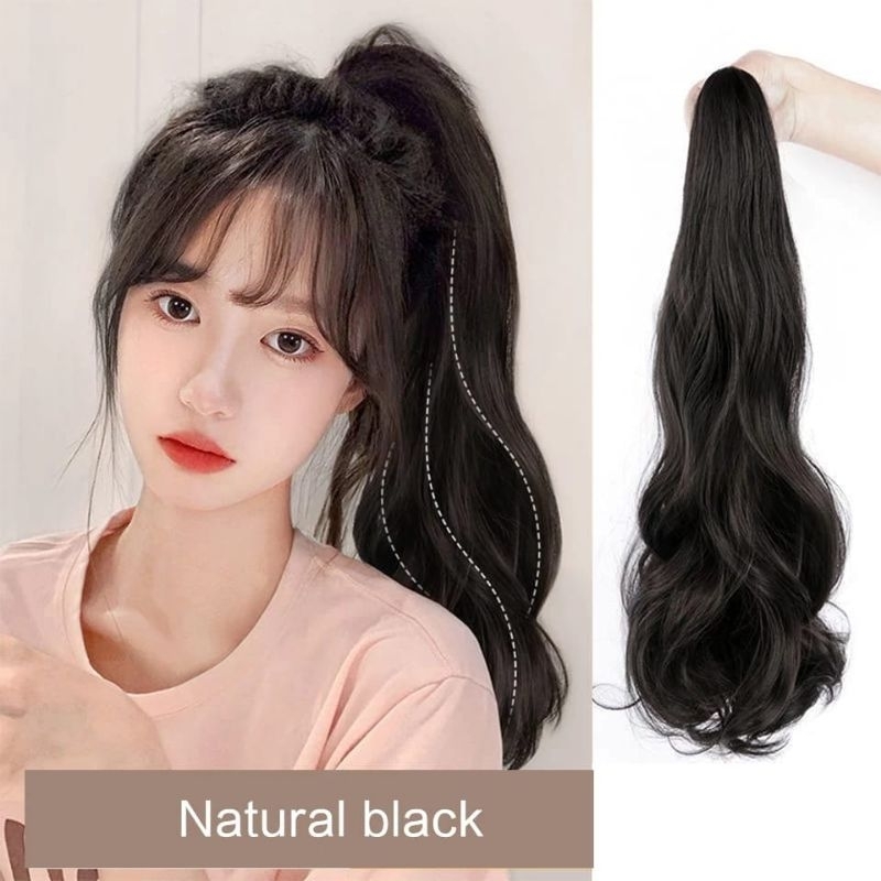 Jual {JS} Hiar Clip Pony Tail PoniTail Kuncir Ekor Kuda Panjang 55cm ...