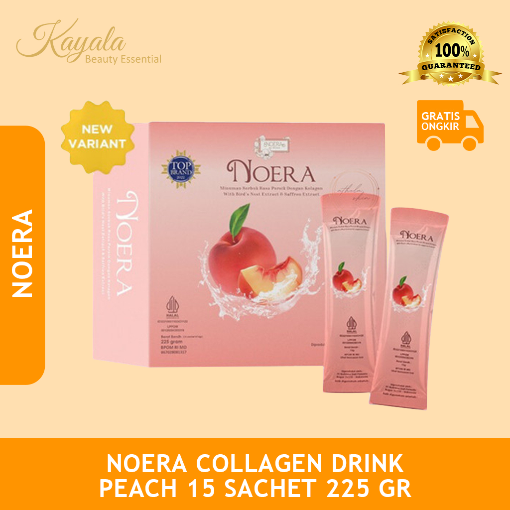 Jual NOERA COLLAGEN DRINK PEACH 15 SACHET 225 GR | Shopee Indonesia