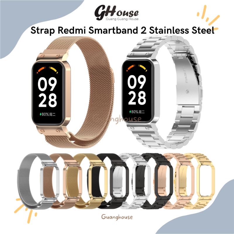Jual Strap Redmi Band 2 Stainless Steel Tali Xiaomi Redmi Smartband 2 Stainless Magnectic Bahan ...