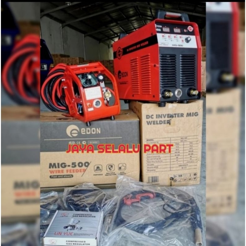 Jual Edon Mig500 Mig 500 Trafo Las Inverter Plus Wire Feeder Mesin Las ...
