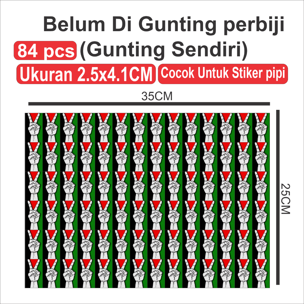 Jual Stiker Sticker Bendera Negara Palestina Palestine | Shopee Indonesia