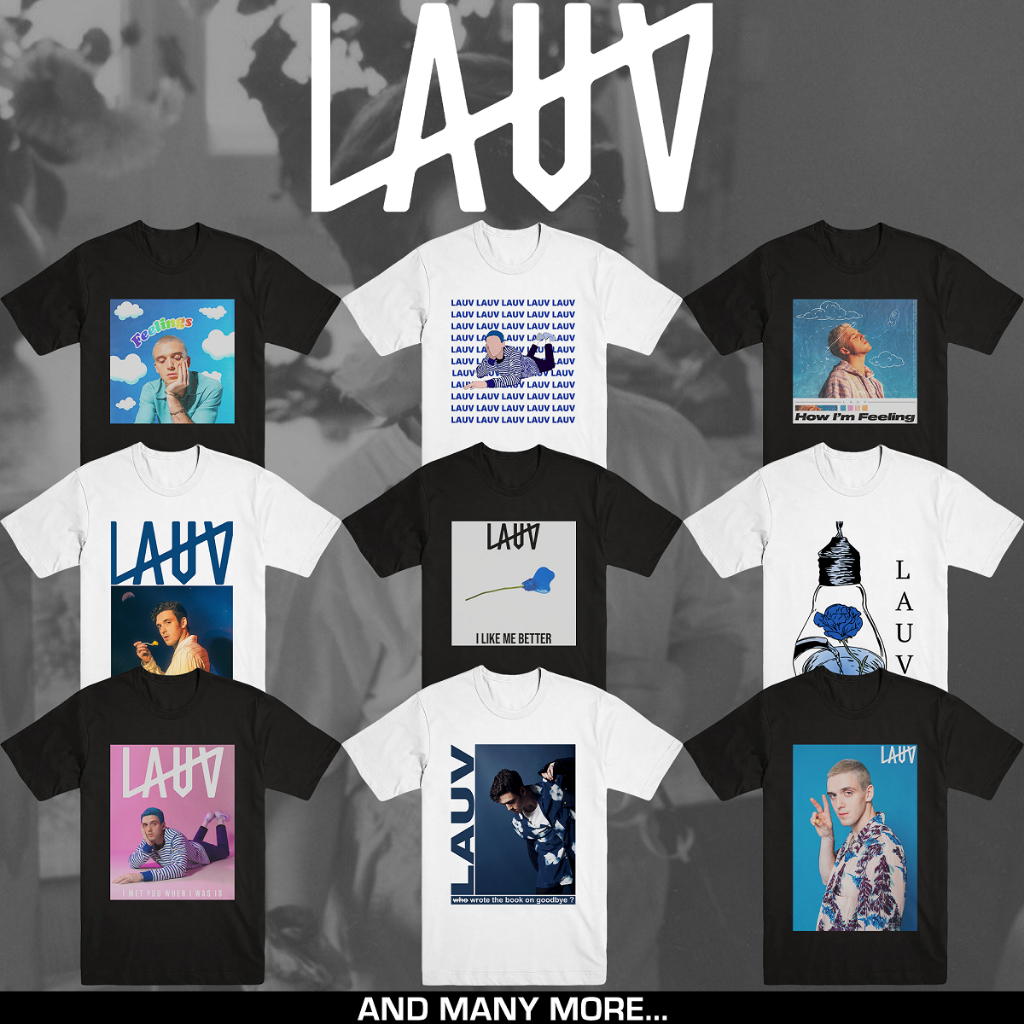 Jual LAUV | T-SHIRT MUSIC | INDIE POP | MERCHANDISE | Shopee Indonesia