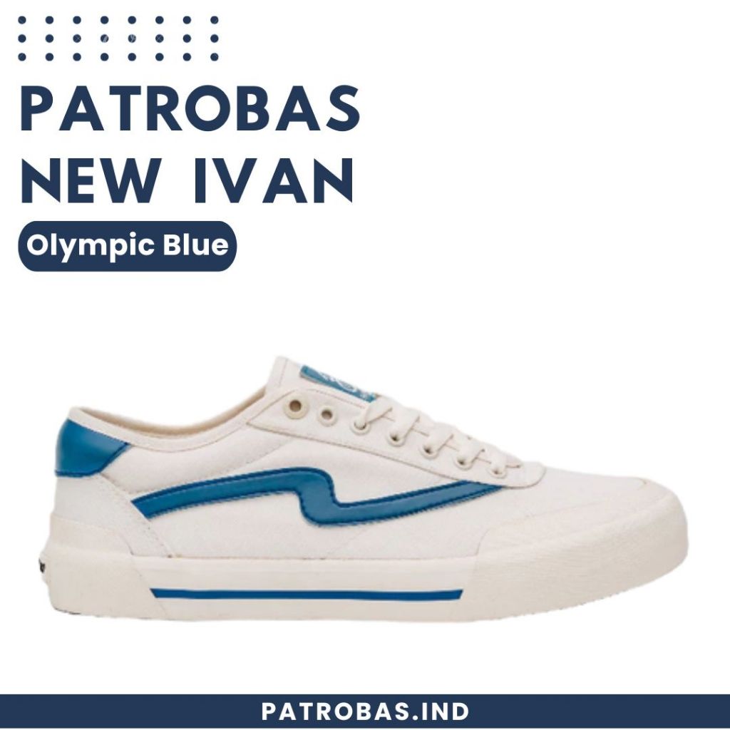 Jual PATROBAS New Ivan Classic Olympic Blue Original Sepatu Sneakers ...