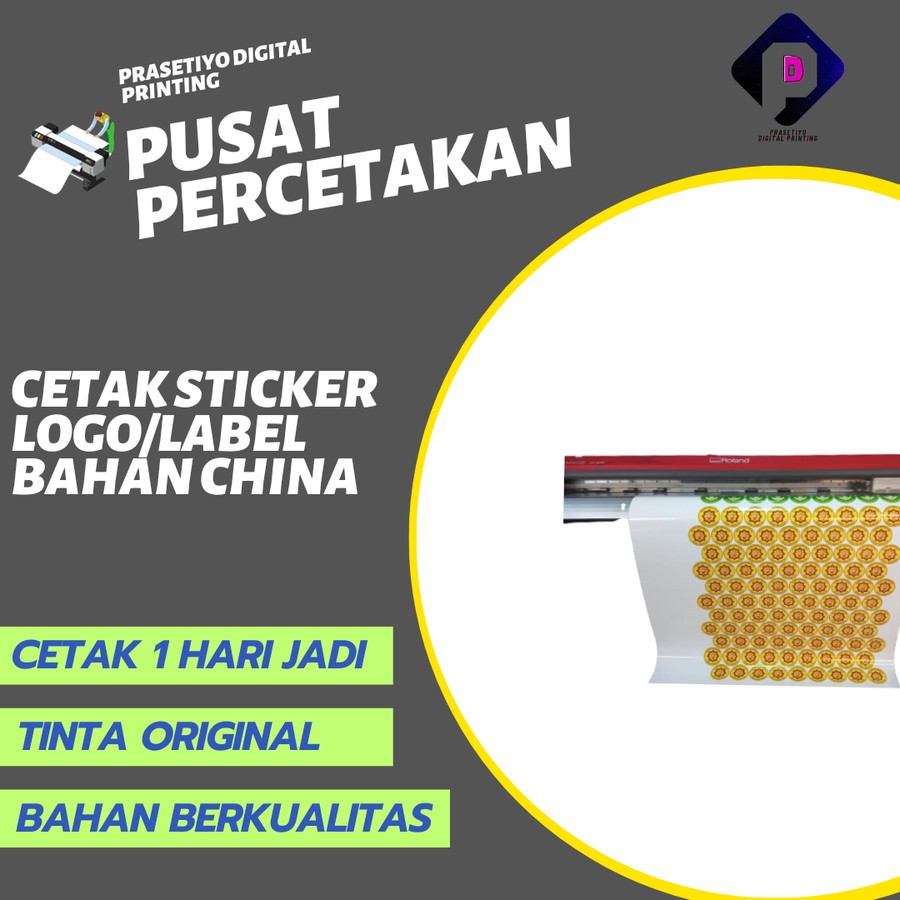 Jual Cetak Sticker Logo/label murah bisa custom desain dan size ...