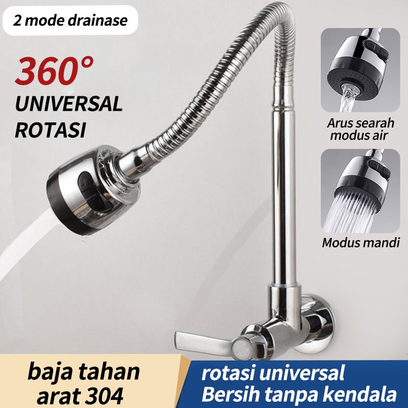 Jual [PROMO]Keran Air Angsa Fleksibel 2 Mode - Keran Cuci Piring Angsa ...