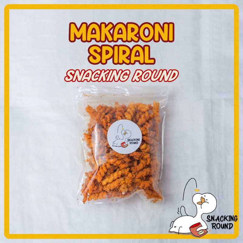 Jual SNACKING ROUND MACARONI SPIRAL / MAKARONI ULIR RENYAH PEDAS / ASIN ...
