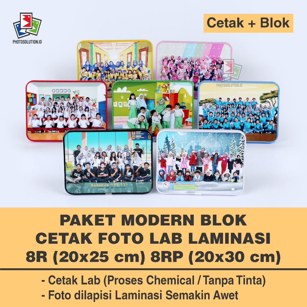 Jual Paket Cetak 8R 8RP Laminasi Foto Blok Modern - 20x25 20x30 ...