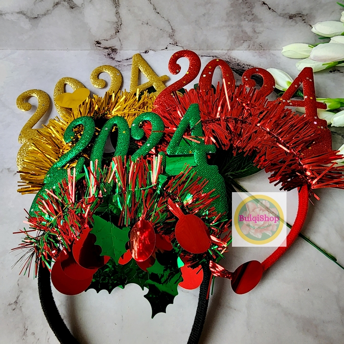 Jual BANDO NATAL TAHUN BARU HAIRBAND CHRISTMAS NEW YEAR BANDANA RUSA ...