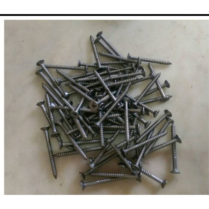 Jual SEKRUP SKRUP KAYU 5 CM KEPALA PLUS / PAKU ULIR 5CM 2X9 | Shopee ...