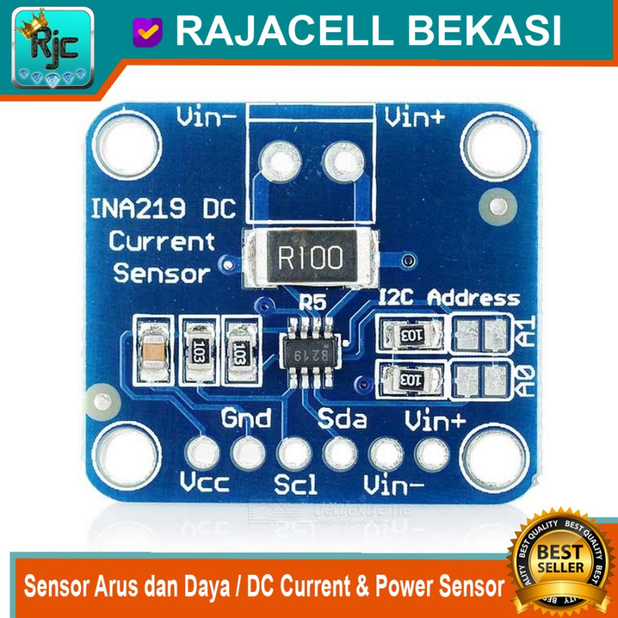 Jual Sensor Arus dan Daya / DC Current & Power Sensor Adafruit INA219 ...