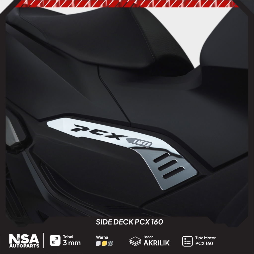 Jual COVER GARNISH SIDE DECK PAD PCX 160 GARNISH BODY SAMPING PCX 160 ...