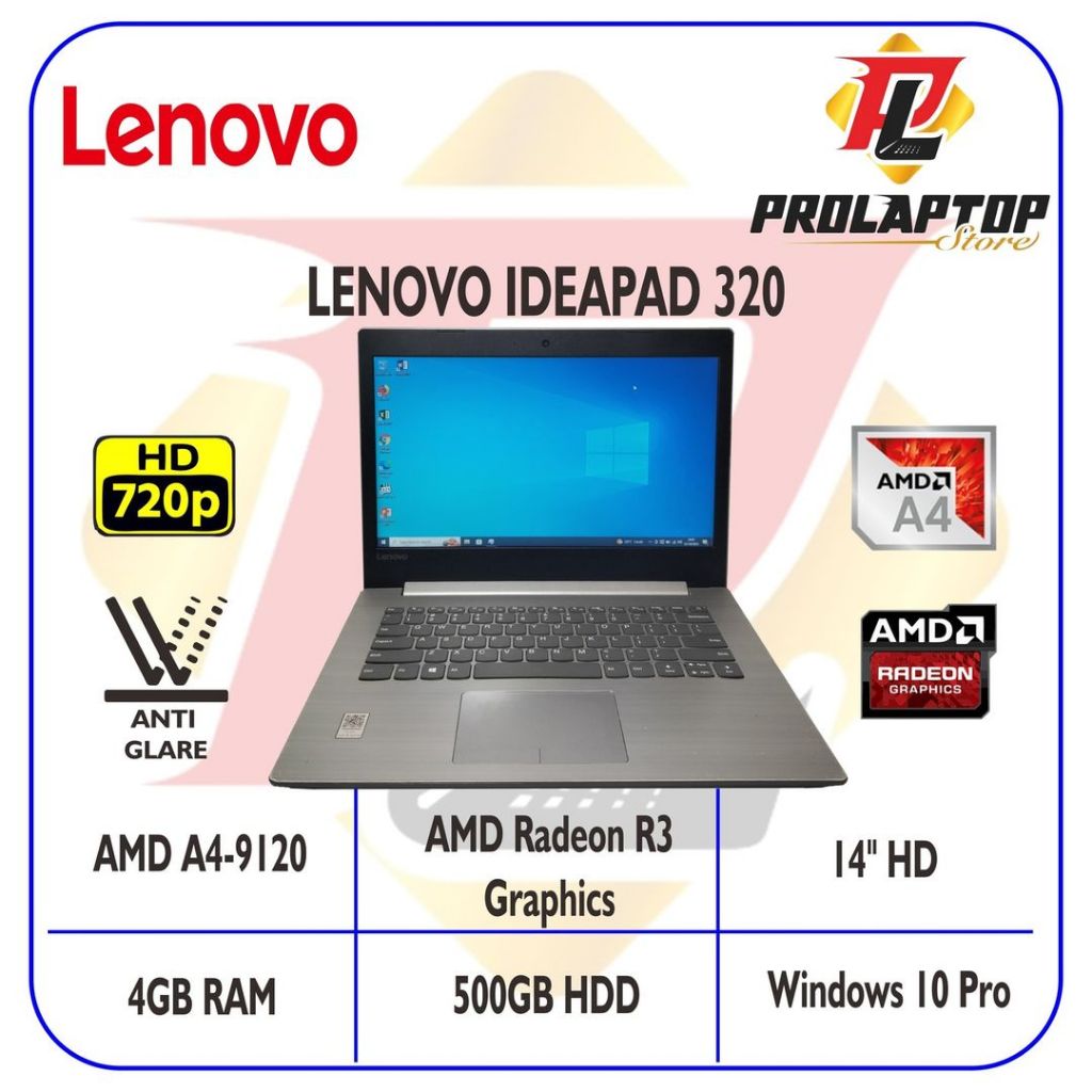 Jual Like New!! Laptop Lenovo Ideapad 320 AMD A4-9120 | Shopee Indonesia