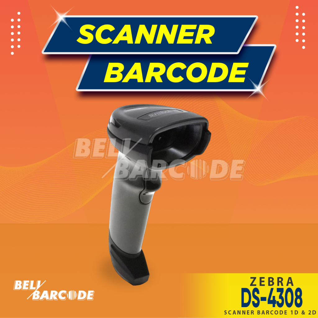 Jual Symbol DS4308 Handheld Scanner Barcode Scan 2D Zebra DS-4308 Stand ...