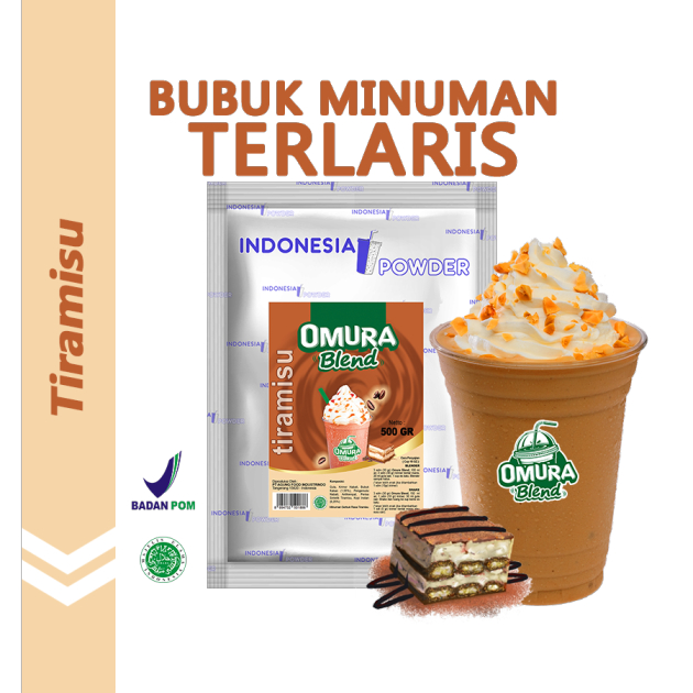 Jual OMURA Blend Bubuk Minuman Premium Rasa Tiramisu Powder Drink 500 ...