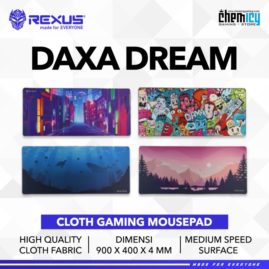 Jual Rexus Daxa Dream Extended Cloth Gaming Mousepad | Shopee Indonesia