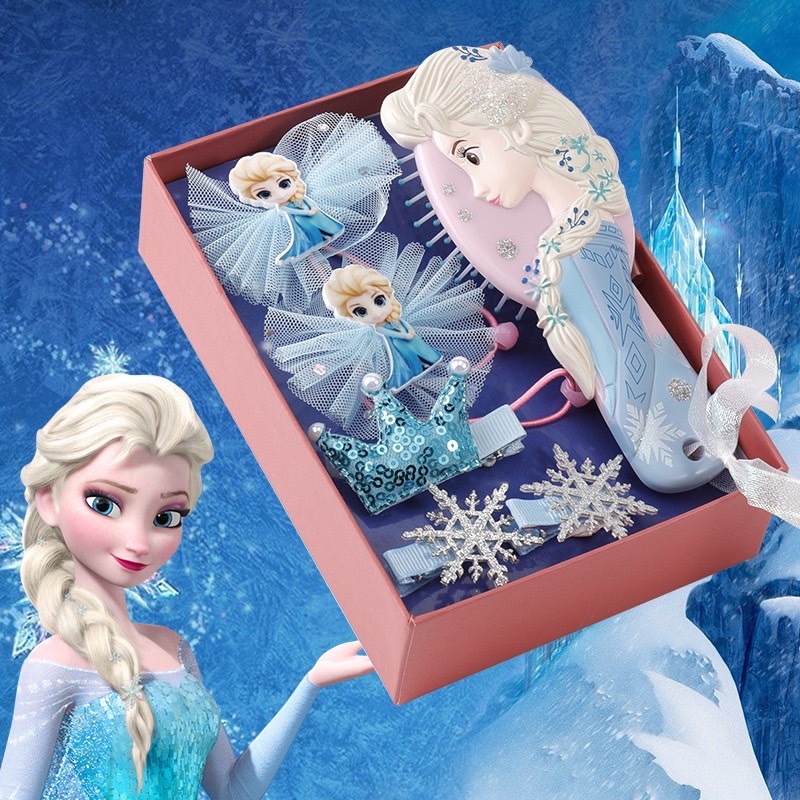 Jual LKM437 Paket Aksesoris Rambut Frozen Elsa Anak 6in1 Sisir Ikat ...