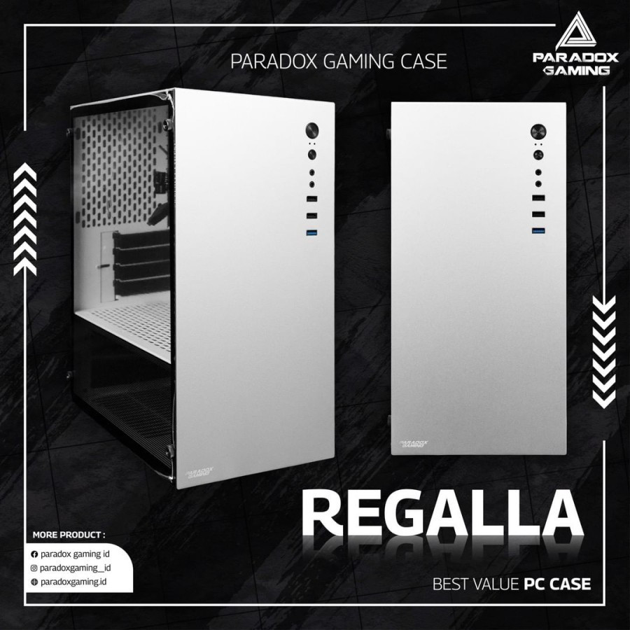 Jual Casing Paradox Gaming Regalla - mATX Alumunium Case Paradox Gaming ...