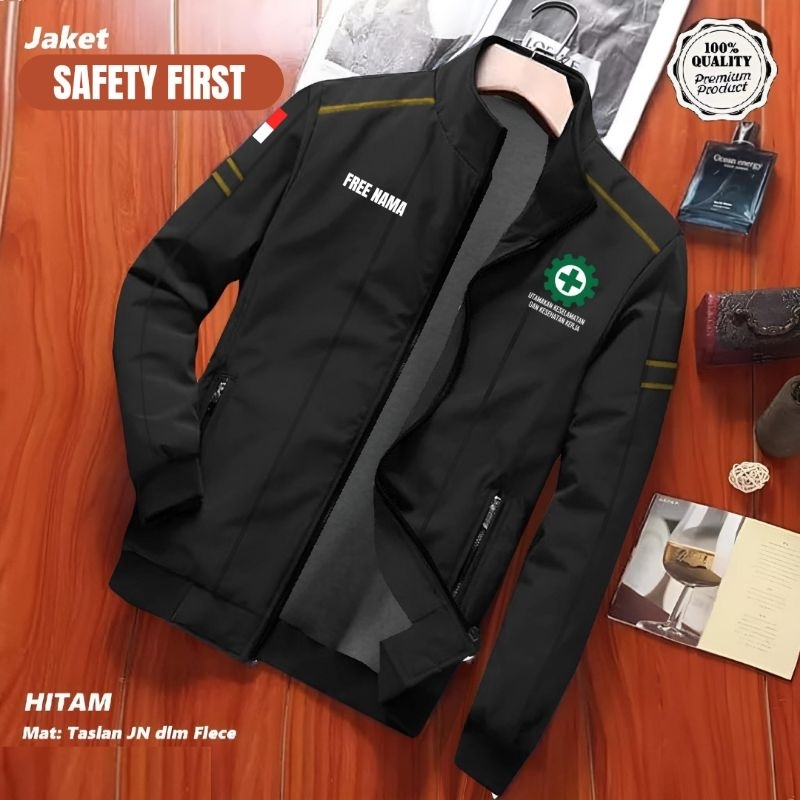 Jual JAKET SAFETY FIRST FREE NAMA K3 CUSTOM SABLON KERJA MOTOR ...