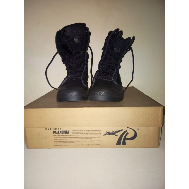 Jual Sepatu Palladium pampa tactical original (preloved) | Shopee Indonesia